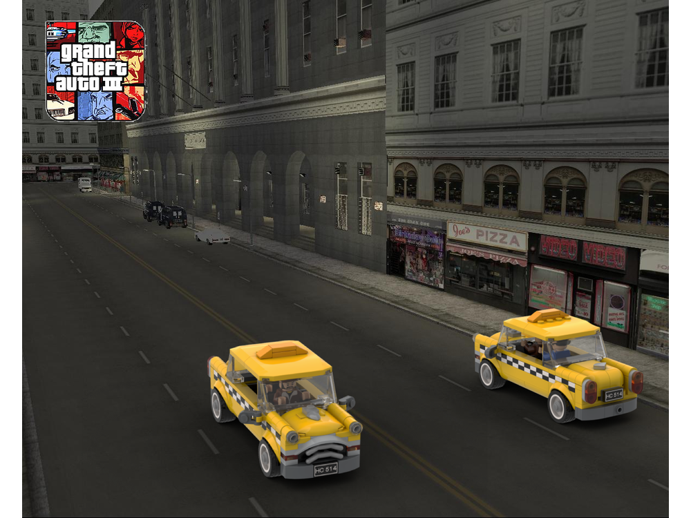 LEGO MOC Vintage Cab from GTA3 by symbioza | Rebrickable - Build with LEGO