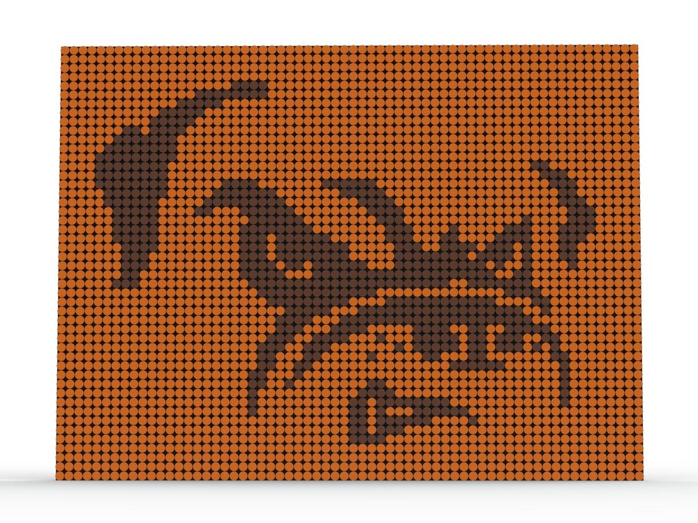 LEGO MOC Cleveland Browns Logo by Antman1022 | Rebrickable - Build with ...