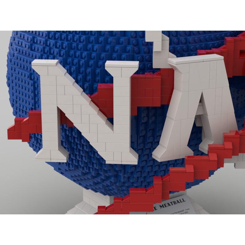 LEGO MOC 3D NASA Meatball by hawkfan08 | Rebrickable - Build with LEGO