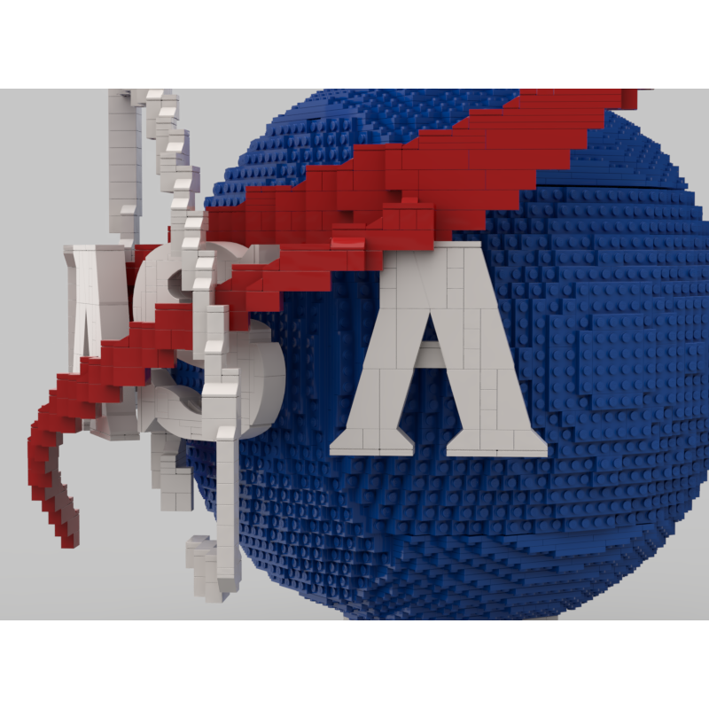 LEGO MOC 3D NASA Meatball by hawkfan08 | Rebrickable - Build with LEGO