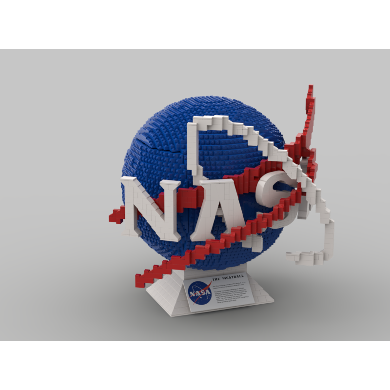 LEGO MOC 3D NASA Meatball by hawkfan08 | Rebrickable - Build with LEGO