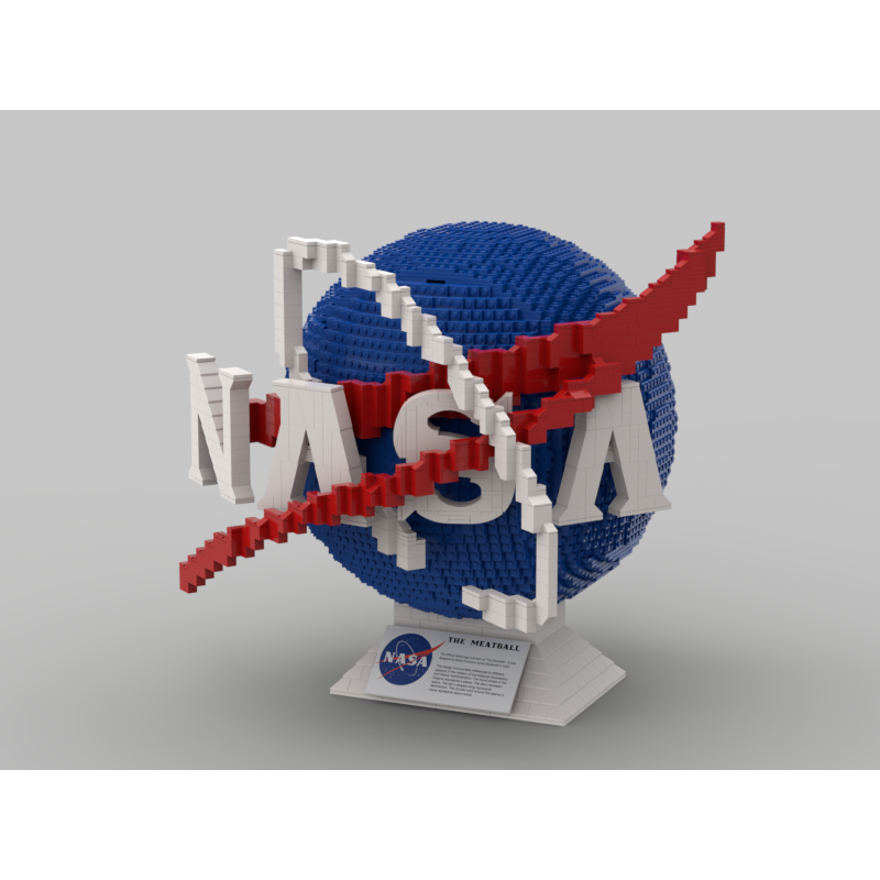 LEGO MOC 3D NASA Meatball by hawkfan08 | Rebrickable - Build with LEGO