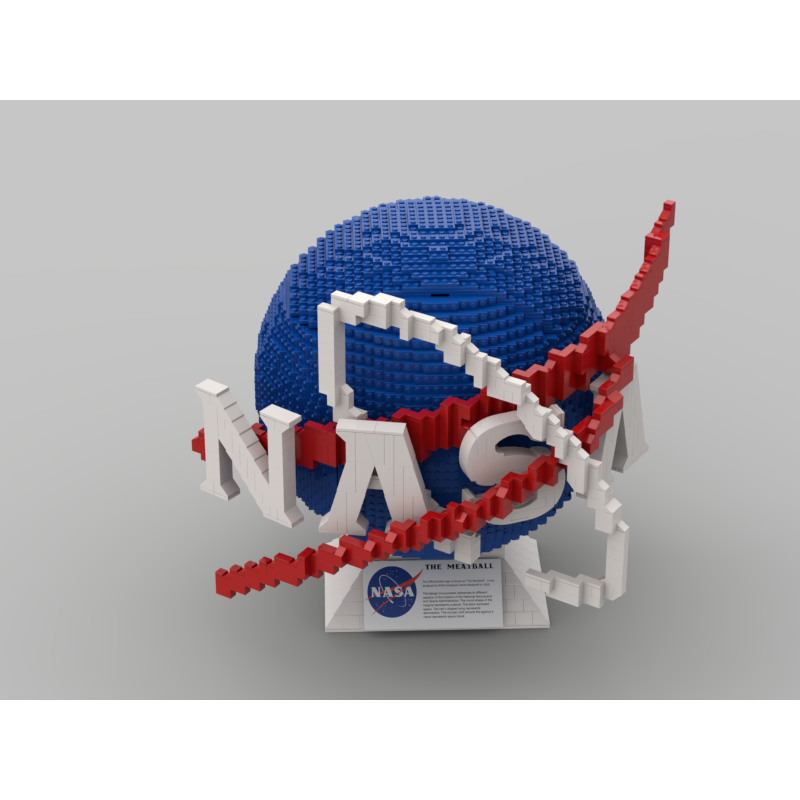 LEGO MOC 3D NASA Meatball by hawkfan08 | Rebrickable - Build with LEGO