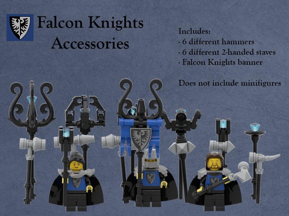 LEGO MOC Falcon Knight Accessories pack by Raveyaner | Rebrickable ...