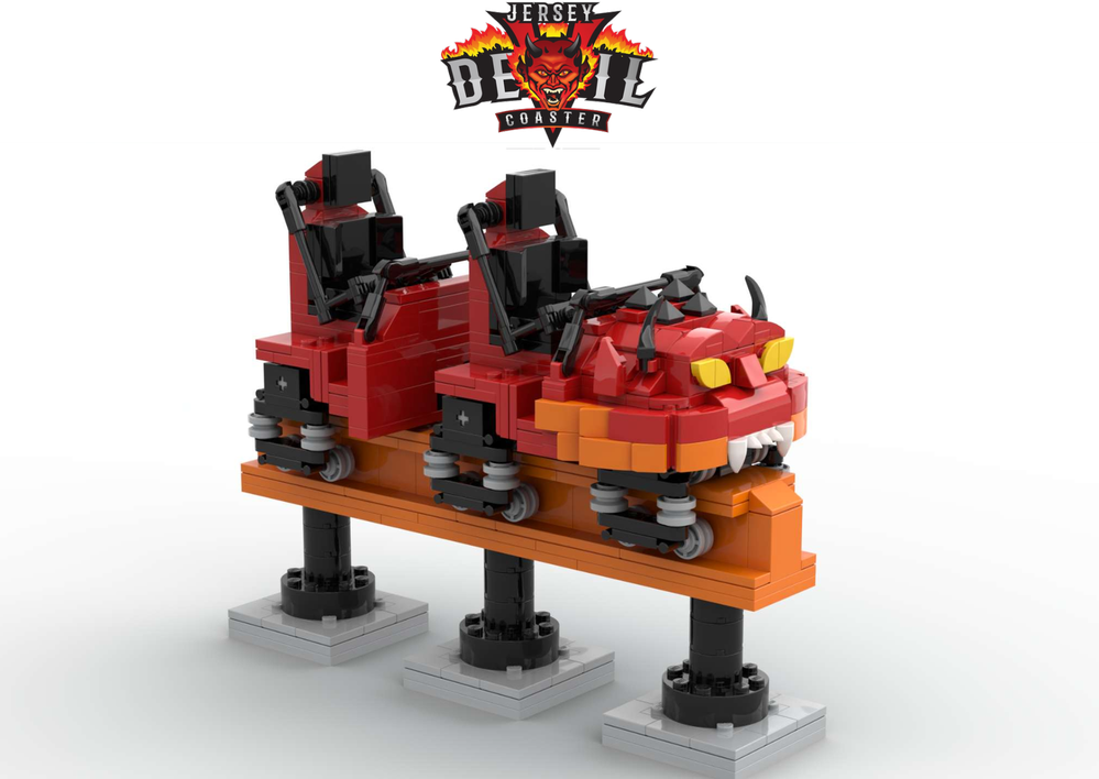 LEGO MOC ROLLERCOASTER - JERSEY DEVIL COASTER - SIX FLAGS GREAT ...