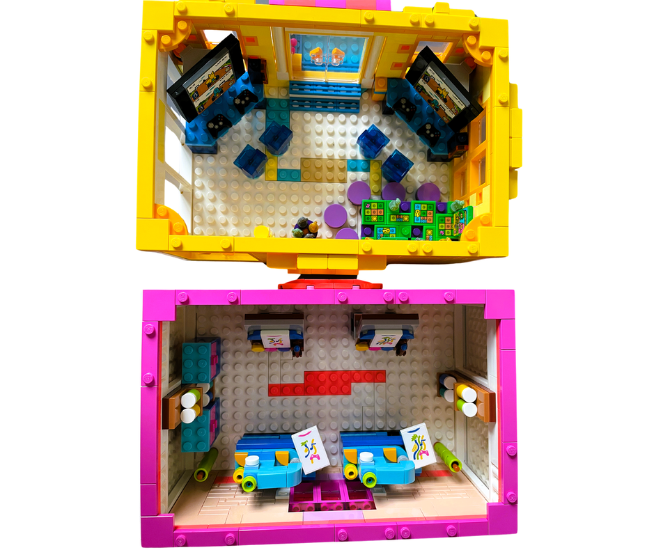 LEGO MOC Community Tower 2 modular alternate build of 2x41748 + 2x41747 ...