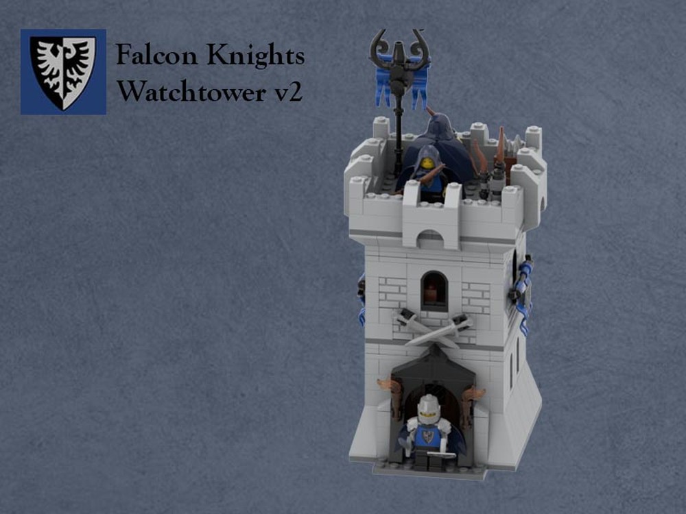 LEGO MOC Falcon Knights Watchtower v2 by Raveyaner | Rebrickable ...