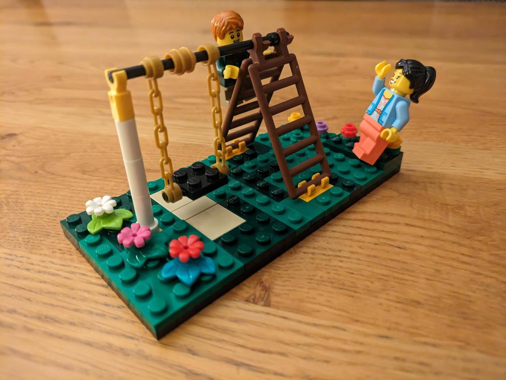 LEGO MOC Climbing frame and swing by BasJansen | Rebrickable - Build with LEGO