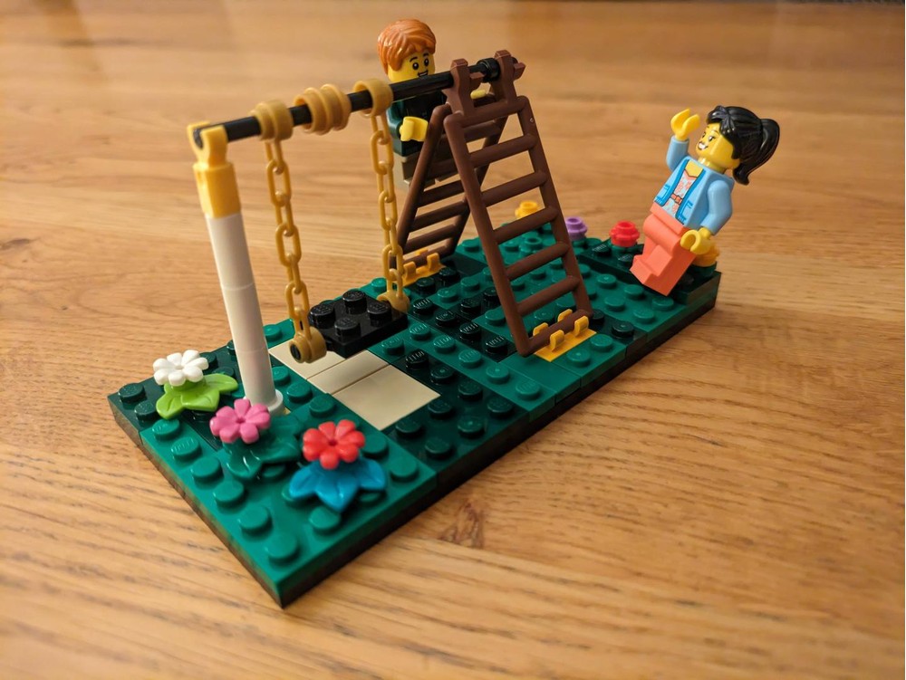 LEGO MOC Climbing frame and swing by BasJansen | Rebrickable - Build ...