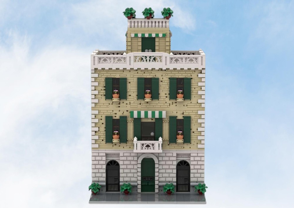 LEGO MOC Italian Modular: Apartments & Ristorante by Thebrickinpanda ...