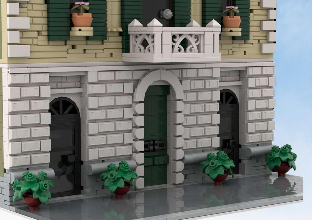 LEGO MOC Italian Modular: Apartments & Ristorante by Thebrickinpanda ...