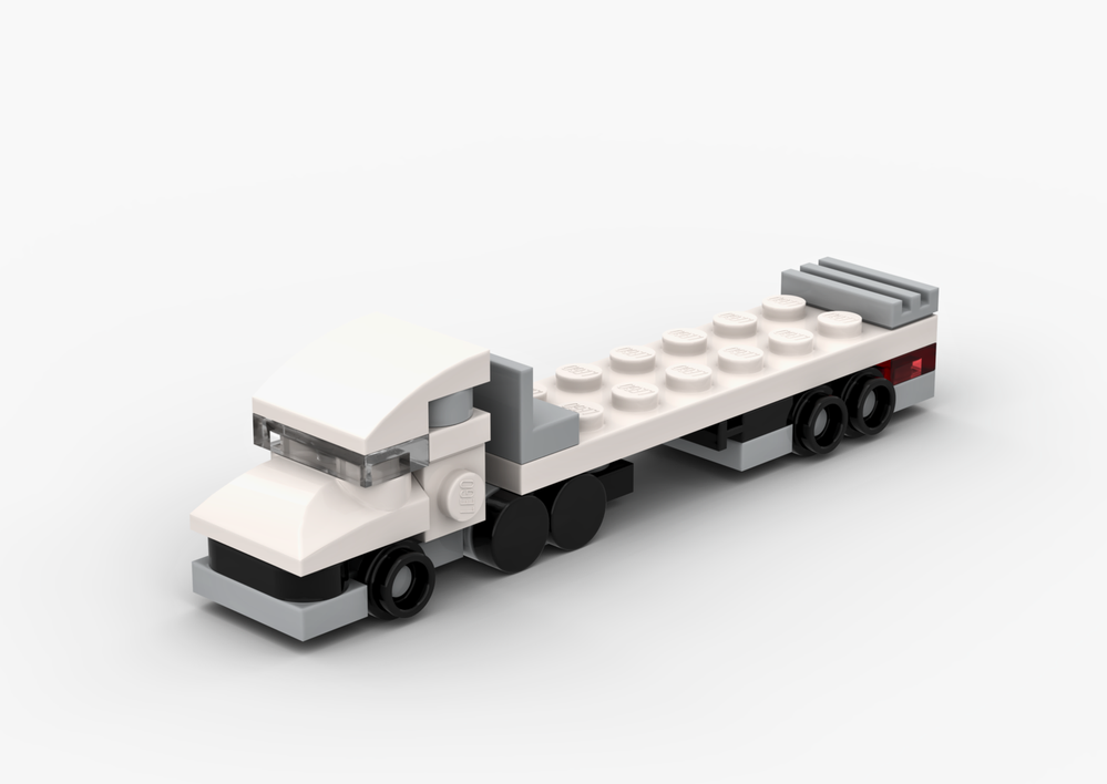 LEGO MOC Micro American Truck & Flatbed Trailer by The Bobby Brix ...