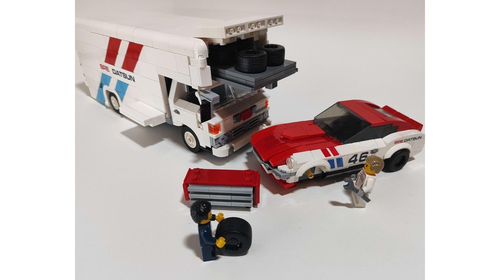 LEGO MOC BRE Datsun 240Z & Hino Transporter by metis_lee | Rebrickable ...