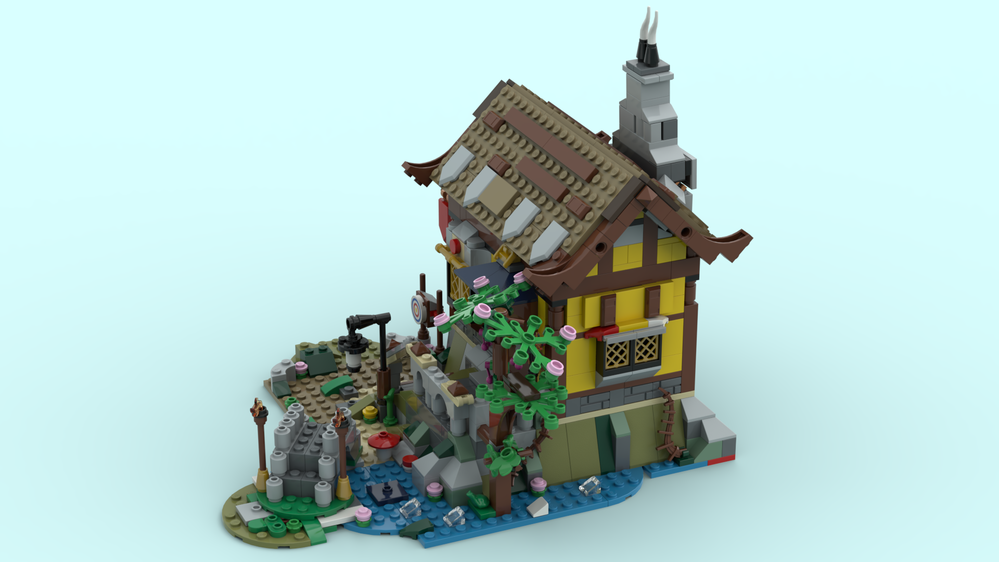 LEGO MOC-177212 The Winged Flagon Tavern and Watchtower by Greystalk ...