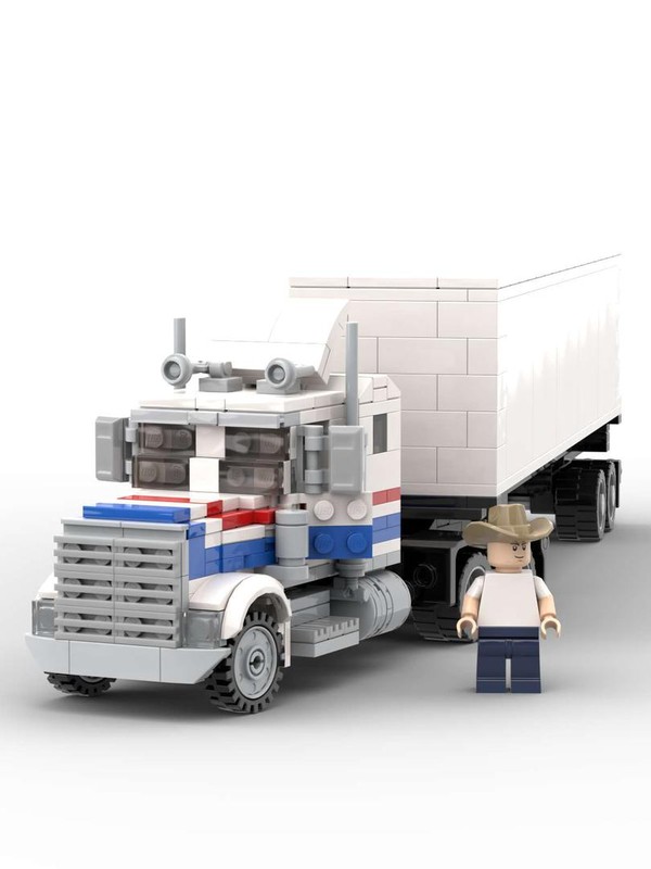 Lego Moc Lego® 5580 Model Team Highway Rig Downsized To Minifig Scale