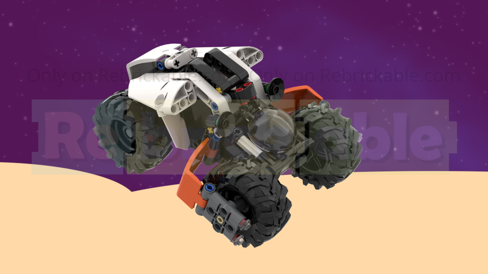 LEGO MOC TECHNIC Space Scarab Rover MOC - with "pull-back" motor by ...