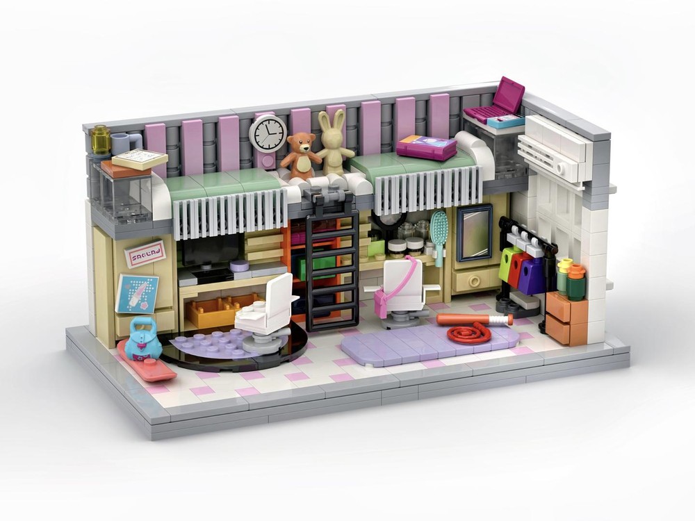 LEGO MOC GIRL'S DORMITORY by mangosteenlll | Rebrickable - Build with LEGO