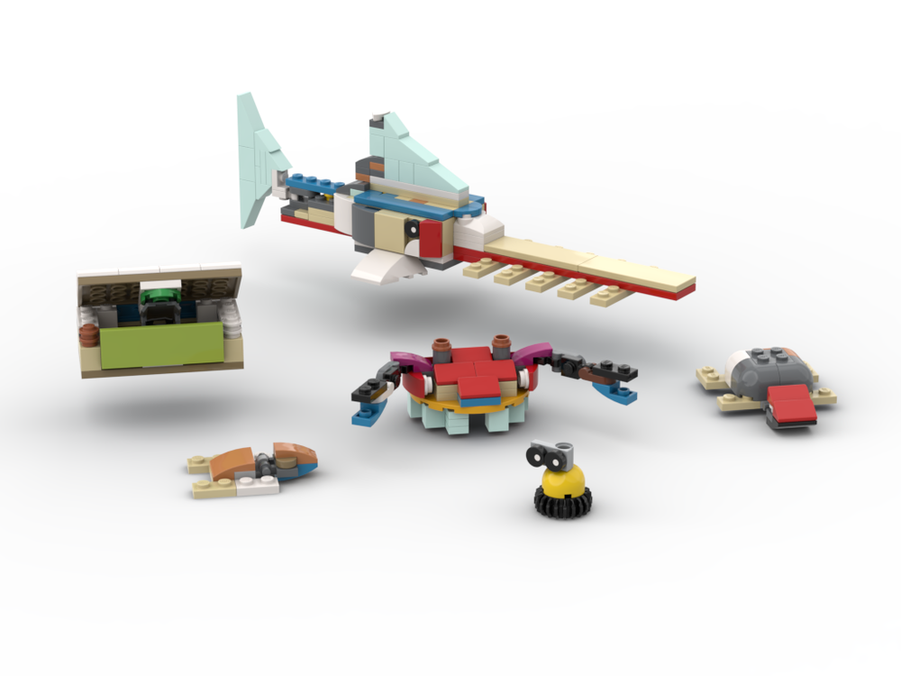 LEGO MOC Sawfish by P4tp4t | Rebrickable - Build with LEGO