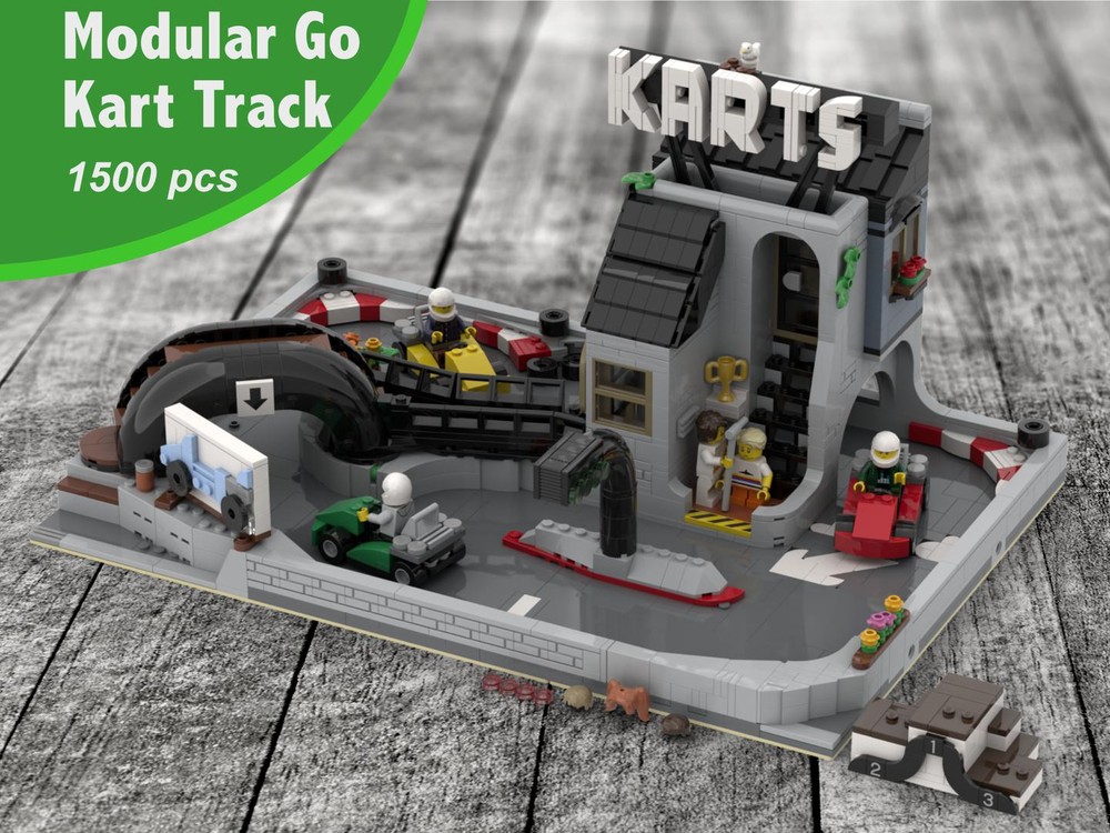 LEGO MOC Modular Go Kart Track by Al3xW40 | Rebrickable - Build with LEGO