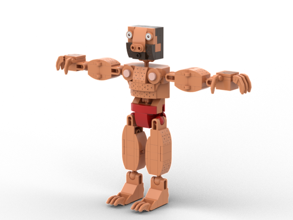 LEGO MOC Man wearing red swimsuit by WafityYT | Rebrickable - Build ...