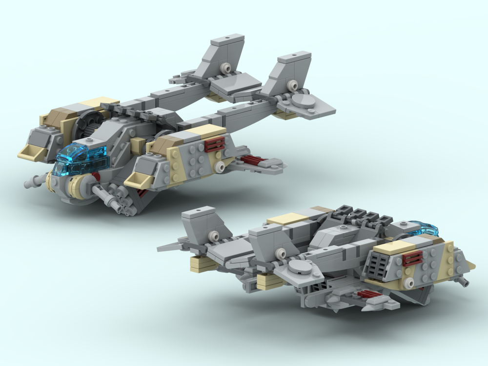 Lego Moc Solar Empire Gunship W Stand By Lordbritish Rebrickable