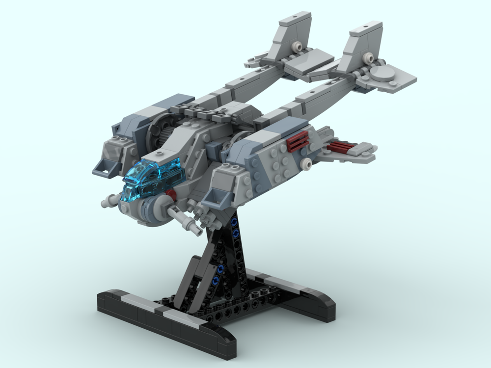 LEGO MOC Solar Empire Gunship (w/ Stand) by Lord_British | Rebrickable ...