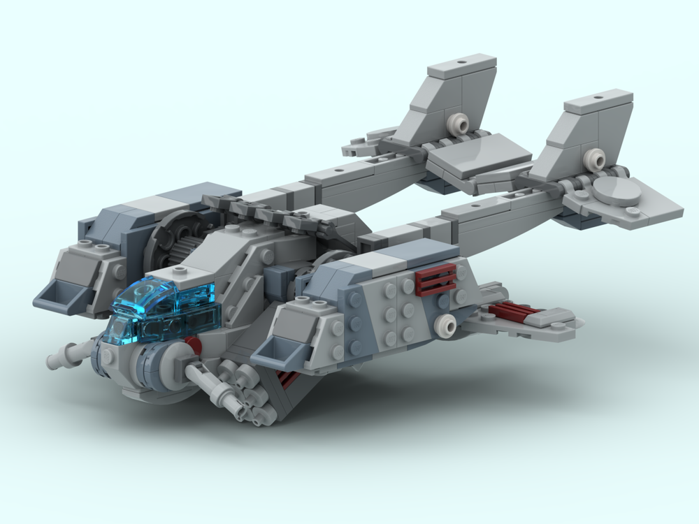 LEGO MOC Solar Empire Gunship (w/ Stand) by Lord_British | Rebrickable ...