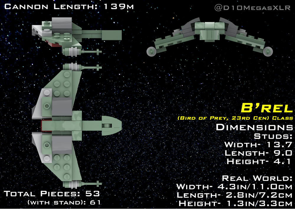 LEGO MOC B'rel Class (Klingon Bird of Prey, 23rd century) by ...