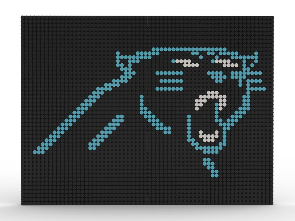 LEGO MOC Carolina Panthers Logo by Antman1022 | Rebrickable - Build ...