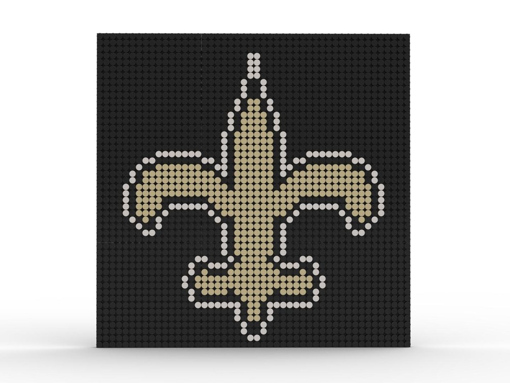 LEGO MOC New Orleans Saints Logo by Antman1022 | Rebrickable - Build ...