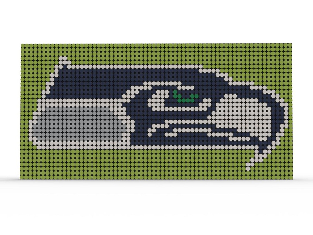 LEGO MOC Seattle Seahawks Logo by Antman1022 | Rebrickable - Build with ...