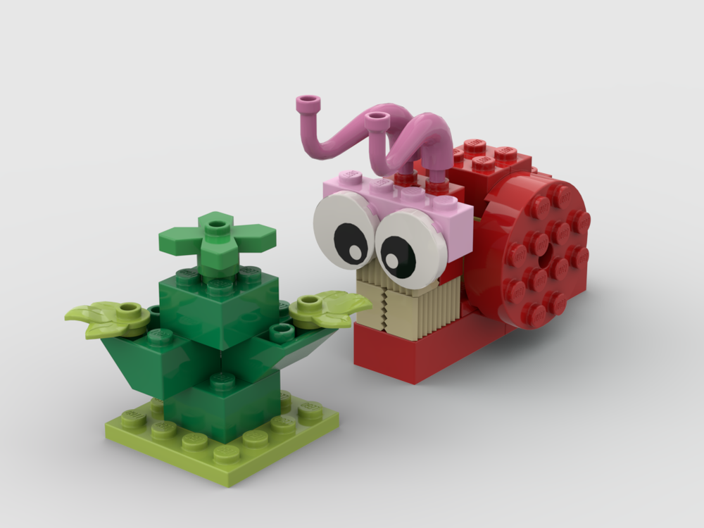 LEGO MOC Snail with a plant (6491400-1 Alternate Build) by mf1 ...
