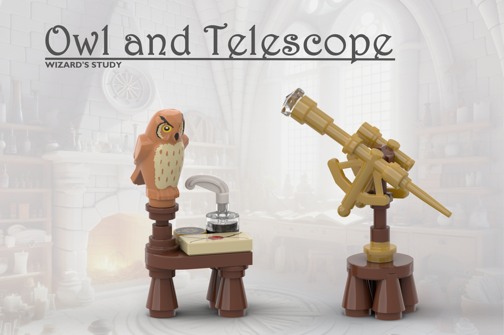 LEGO MOC Wise Owl and Telescope by AuroraBuilds | Rebrickable - Build ...