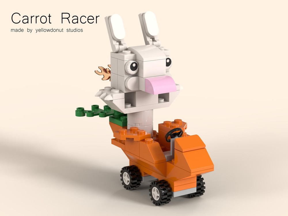 LEGO MOC Carrot Racecar by YellowDonut | Rebrickable - Build with LEGO