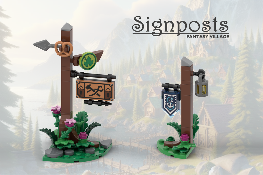 LEGO MOC Signposts by AuroraBuilds | Rebrickable - Build with LEGO