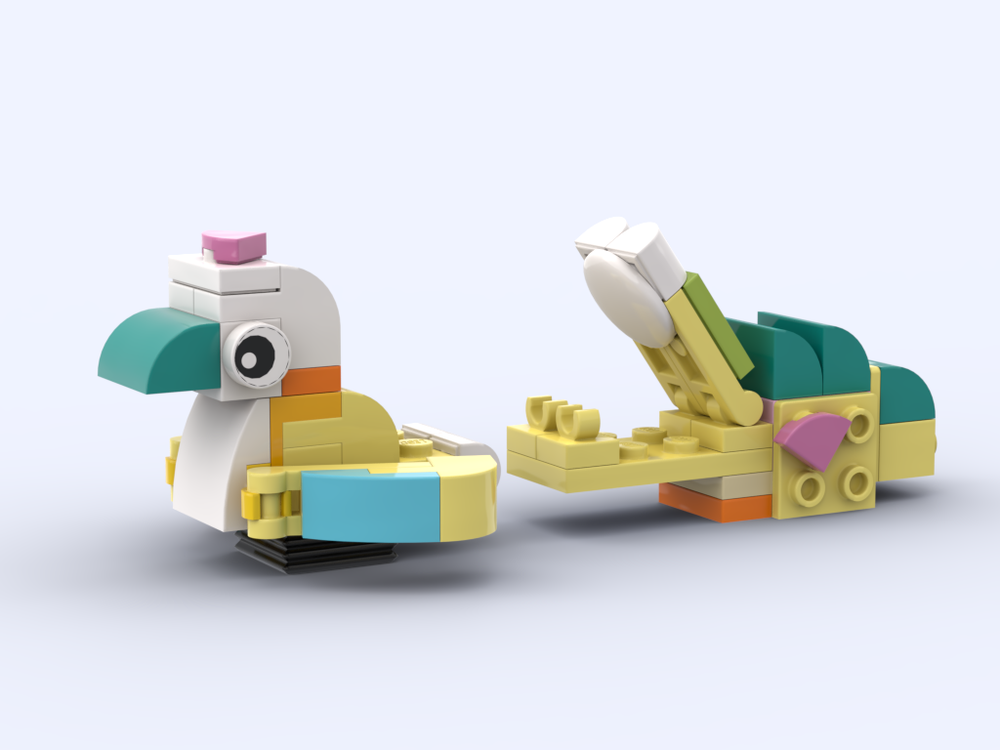 LEGO MOC A bird and a crocodile by EVA001 | Rebrickable - Build with LEGO