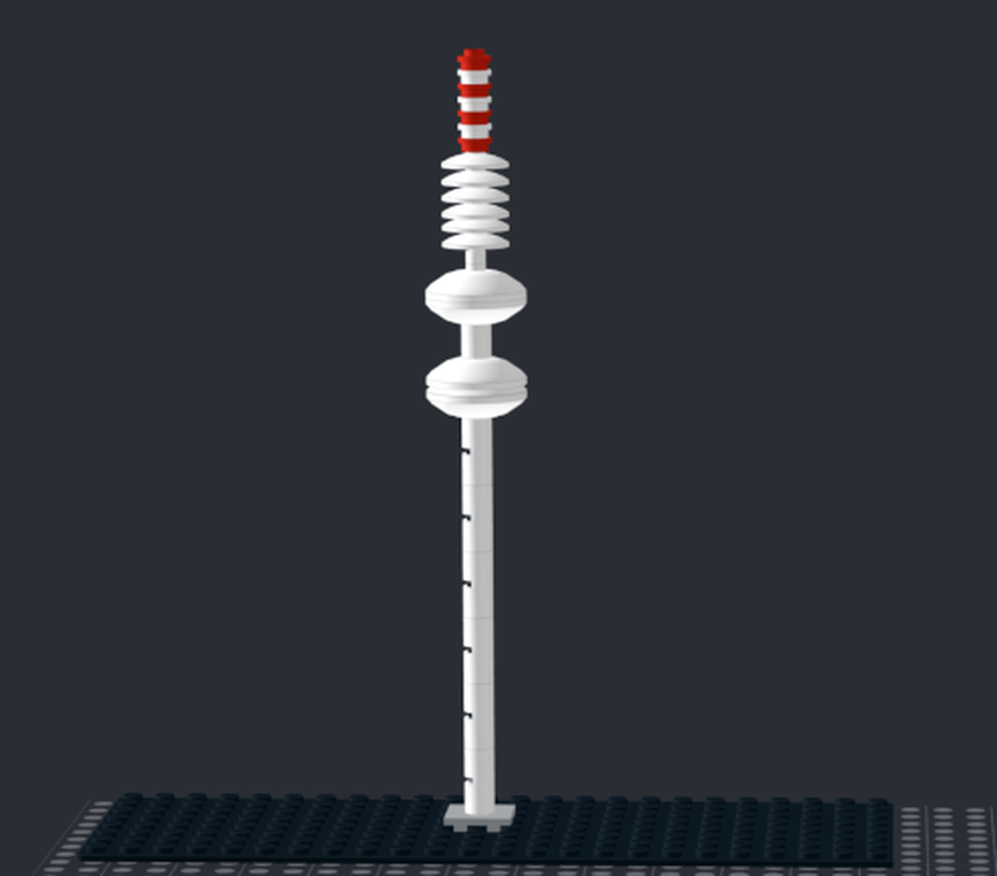 LEGO MOC Hamburg TV Tower for Skyline by Yaelin3D | Rebrickable - Build ...