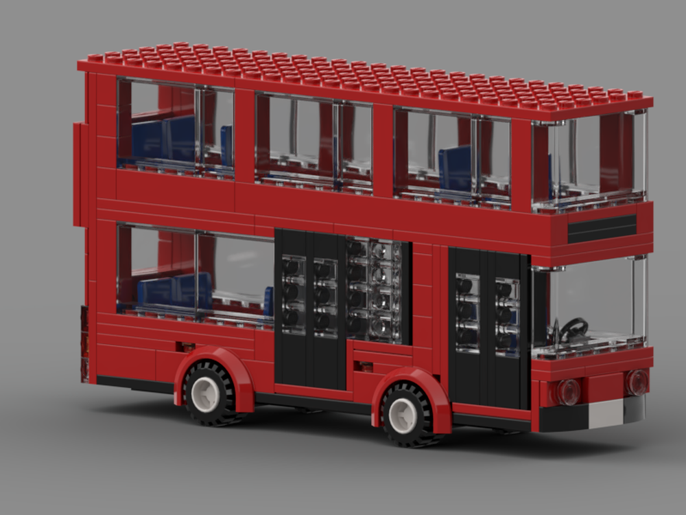 LEGO MOC Double-decker bus by findetkeinennamen | Rebrickable - Build ...
