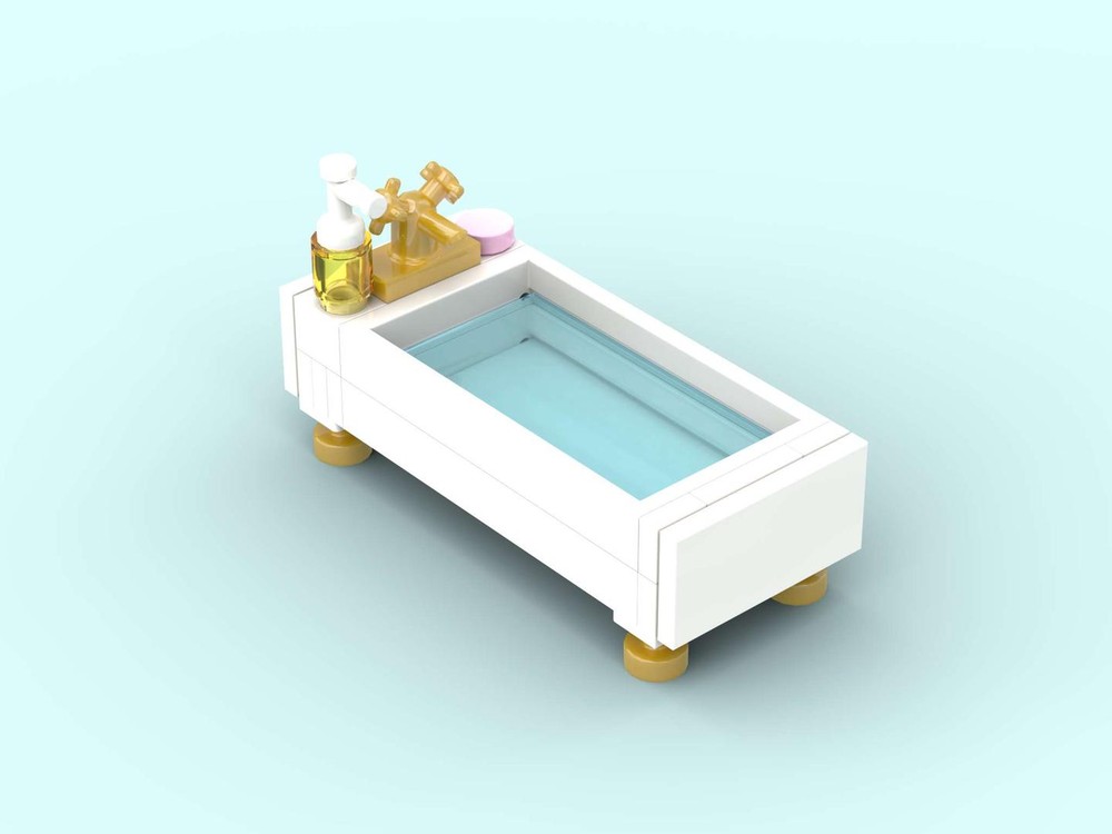 LEGO MOC Furnished bathroom by zsobricks | Rebrickable - Build with LEGO
