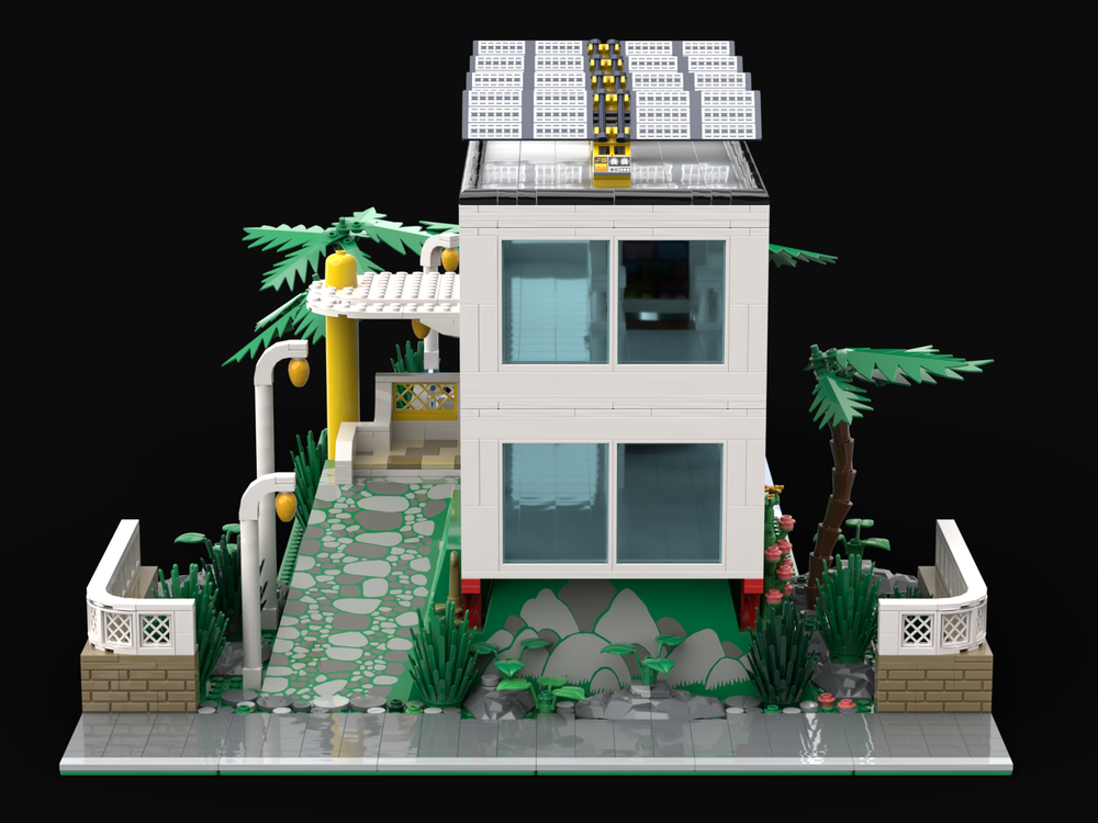 LEGO MOC Elevated Modern House by zero_g_is_fun | Rebrickable - Build ...