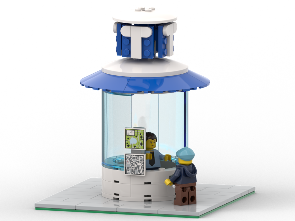 LEGO MOC Modular city tourist information booth by Viernes ...