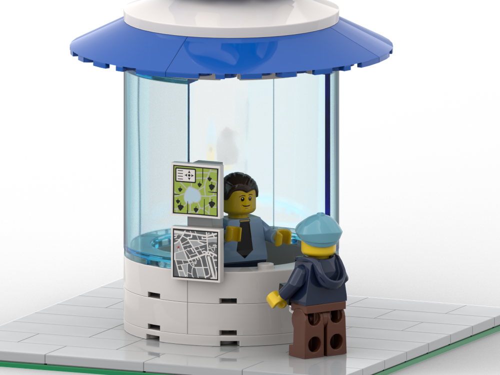 LEGO MOC Modular city tourist information booth by Viernes ...
