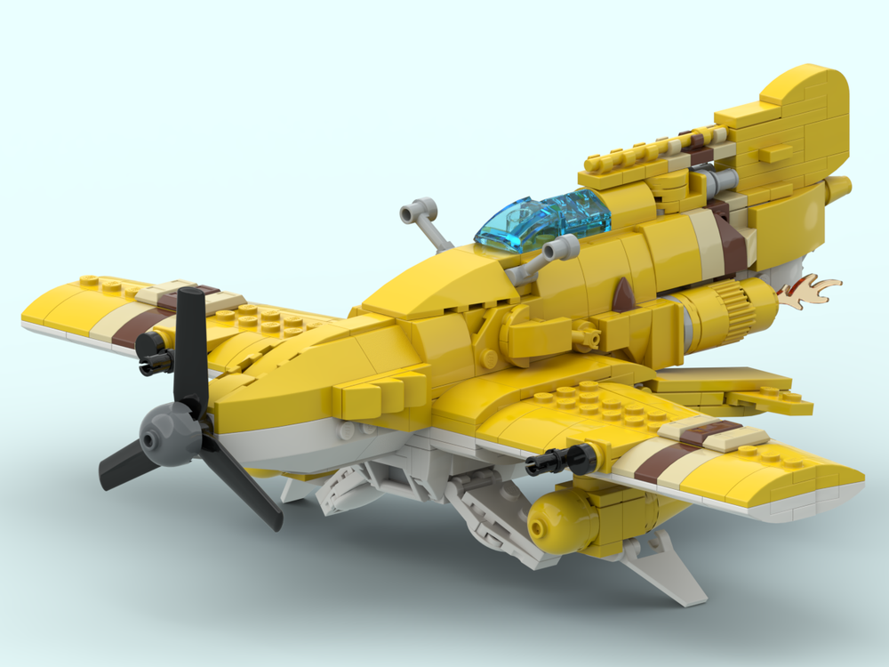 LEGO MOC Anglo Isles Fighter (w/ Stand) by Lord_British | Rebrickable ...