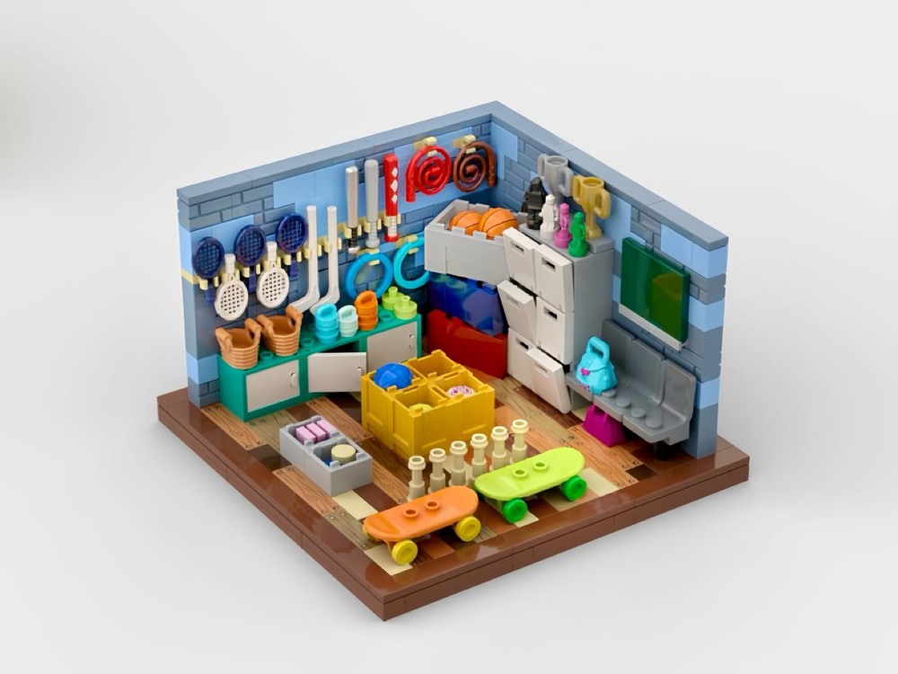LEGO MOC PE Equipment Room by mangosteenlll | Rebrickable - Build with LEGO