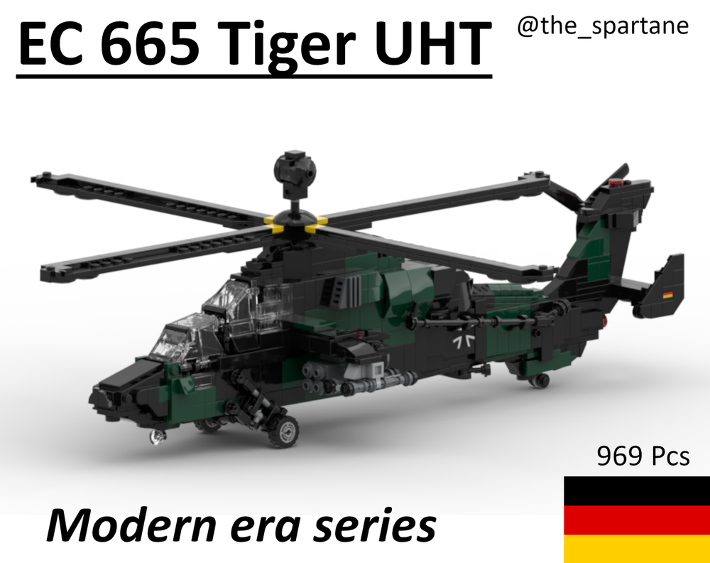 LEGO MOC Eurocopter EC665 Tiger UHT / KHT by Spartane | Rebrickable ...