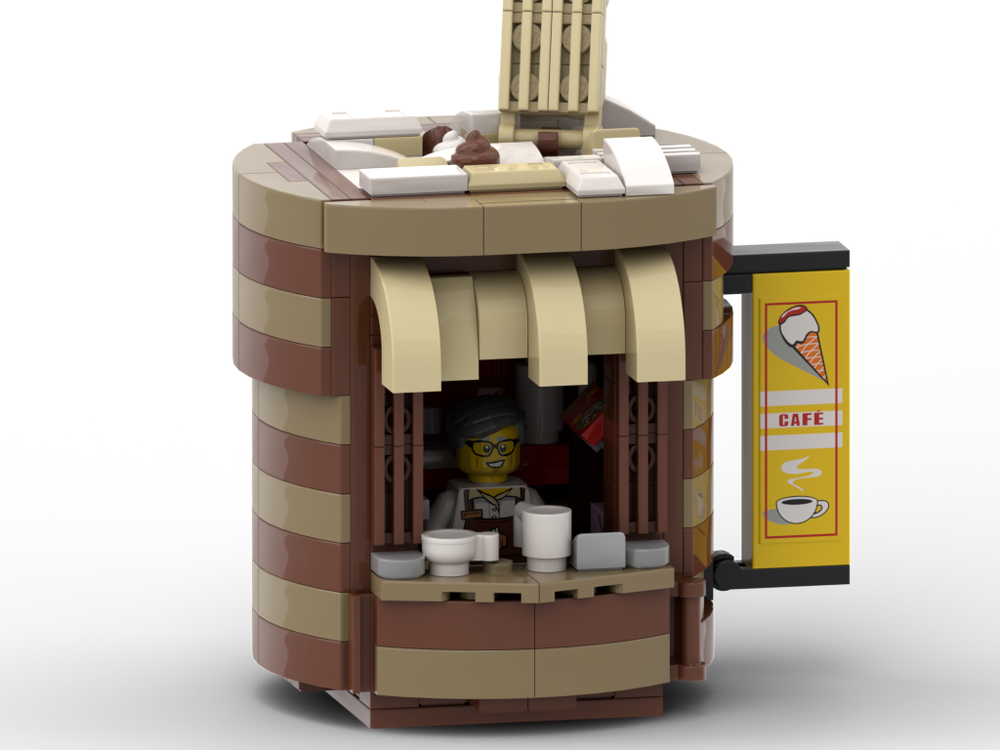 LEGO MOC Coffee Booth by Huebre | Rebrickable - Build with LEGO