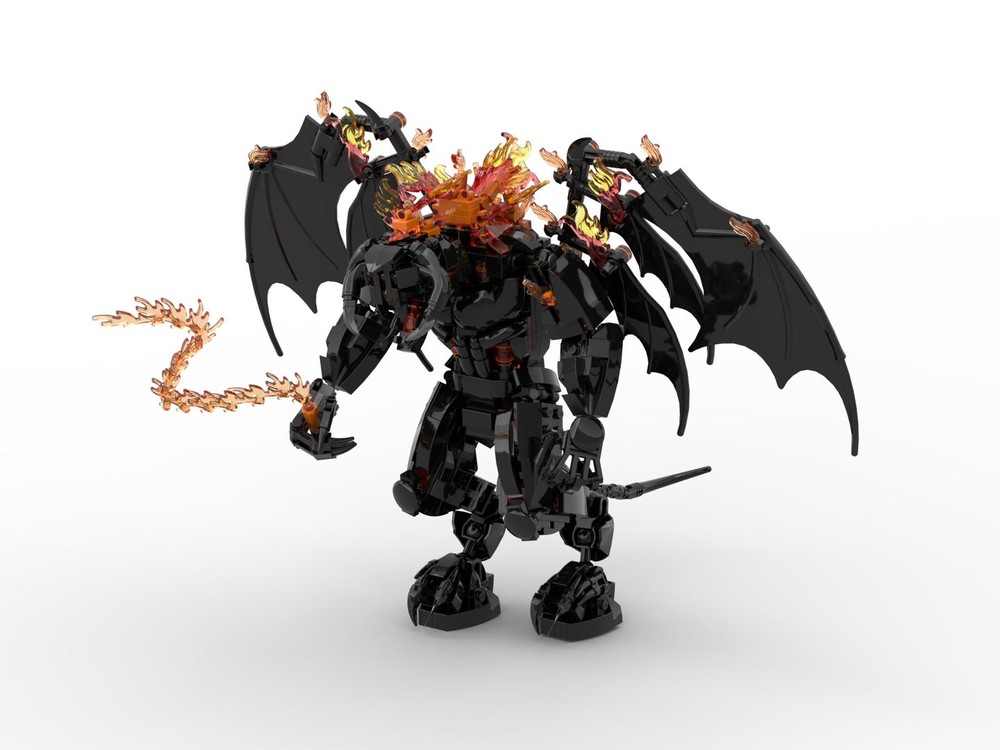 Lego Moc Lotr Balrog By Magureanpaul Rebrickable Build With Lego