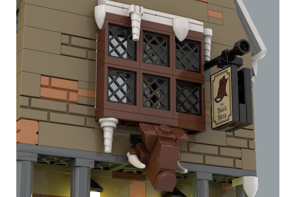 LEGO MOC Hog's Head Pub by JD Bricks | Rebrickable - Build with LEGO