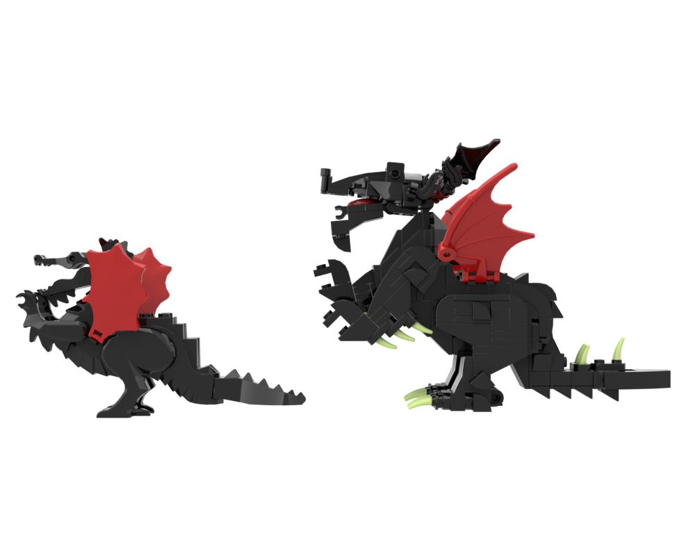LEGO MOC Black Dragon from Fright Knights - Brick Built part 6129c02 by ...