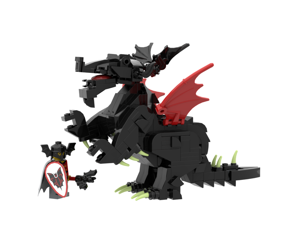LEGO MOC Black Dragon from Fright Knights - Brick Built part 6129c02 by ...